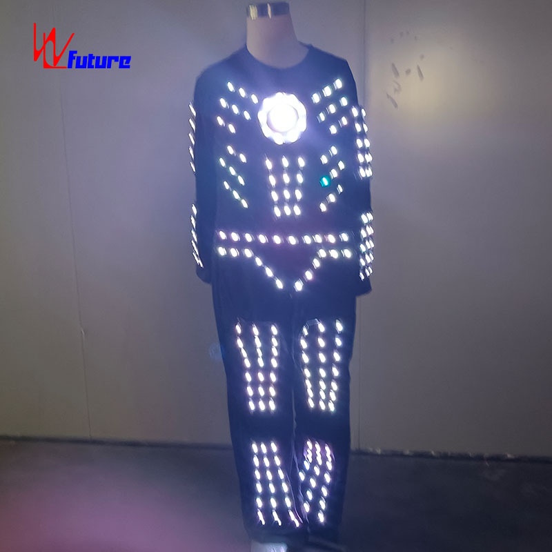 Future LED robot costume armor dancer pixel costume