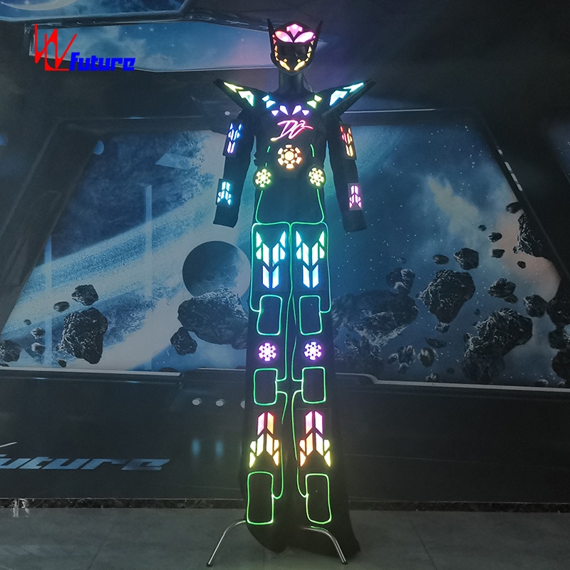 Adult Halloween costume Luminescent stilt dance cyborg costume ...