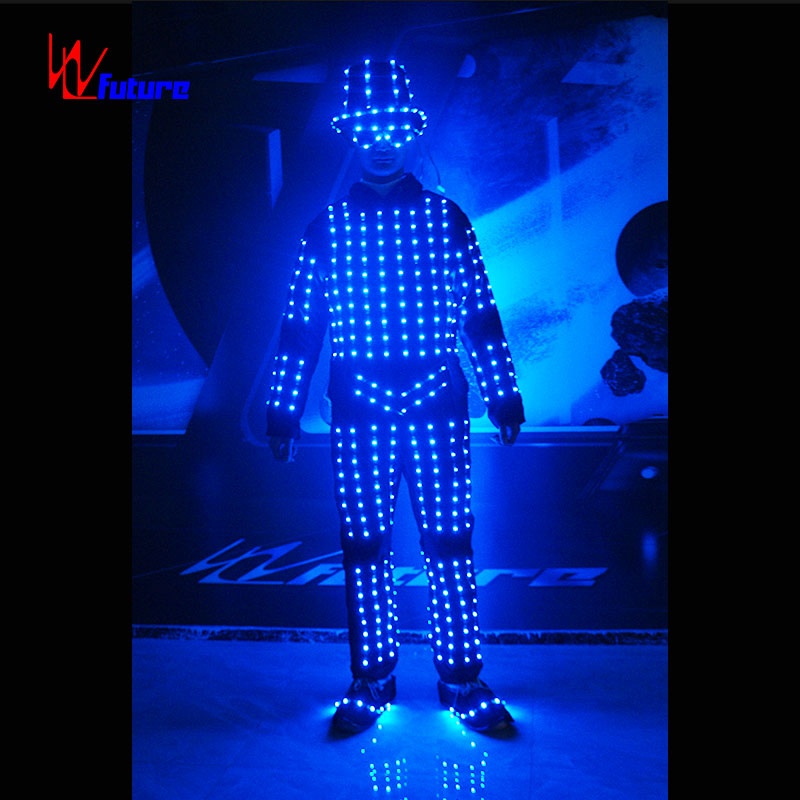 Programmable controlled LED luminous dance costumes LED performances ...